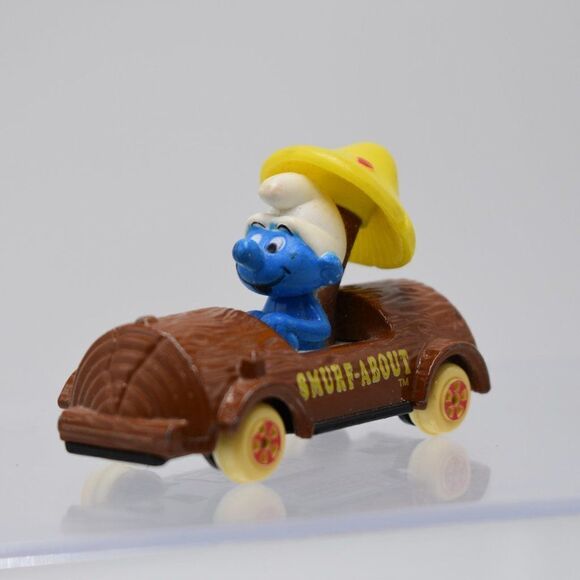 ERTL | Toys | Vintage Smurfspeyo Ertl Log Flume Car Smurf About Wood ...